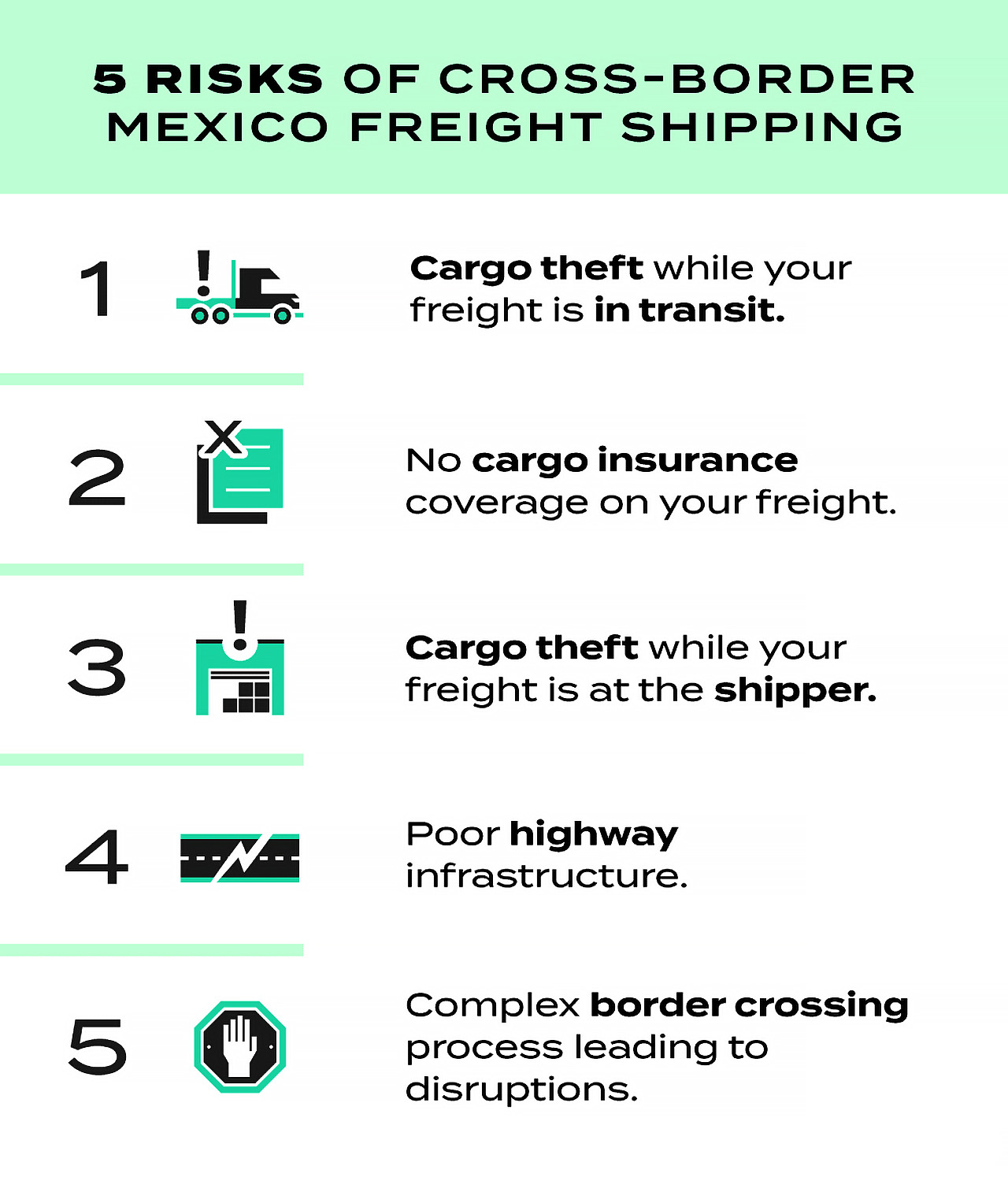 5 Risks of Cross-Border Mexico Shipping (Avoid Cargo Theft)